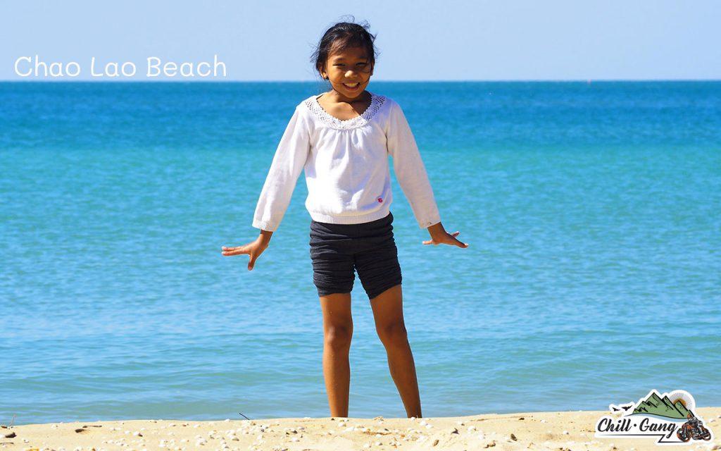 Chao Lao Beach. Let's go to the beach in Chanthaburi Thailand together.