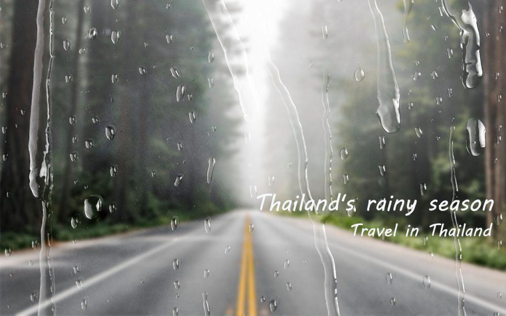Travel near Bangkok. Popular tourist attractions in rainy season.